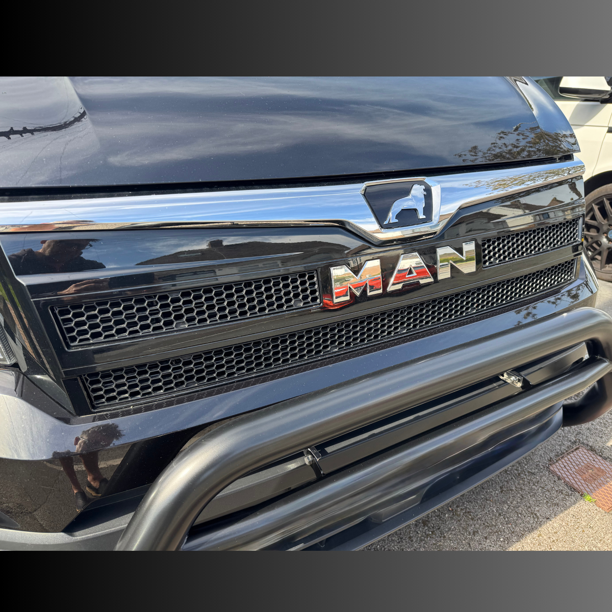 For MAN TGE Front Grille Honeycomb Inserts | Custom Van Grille Upgrade ...