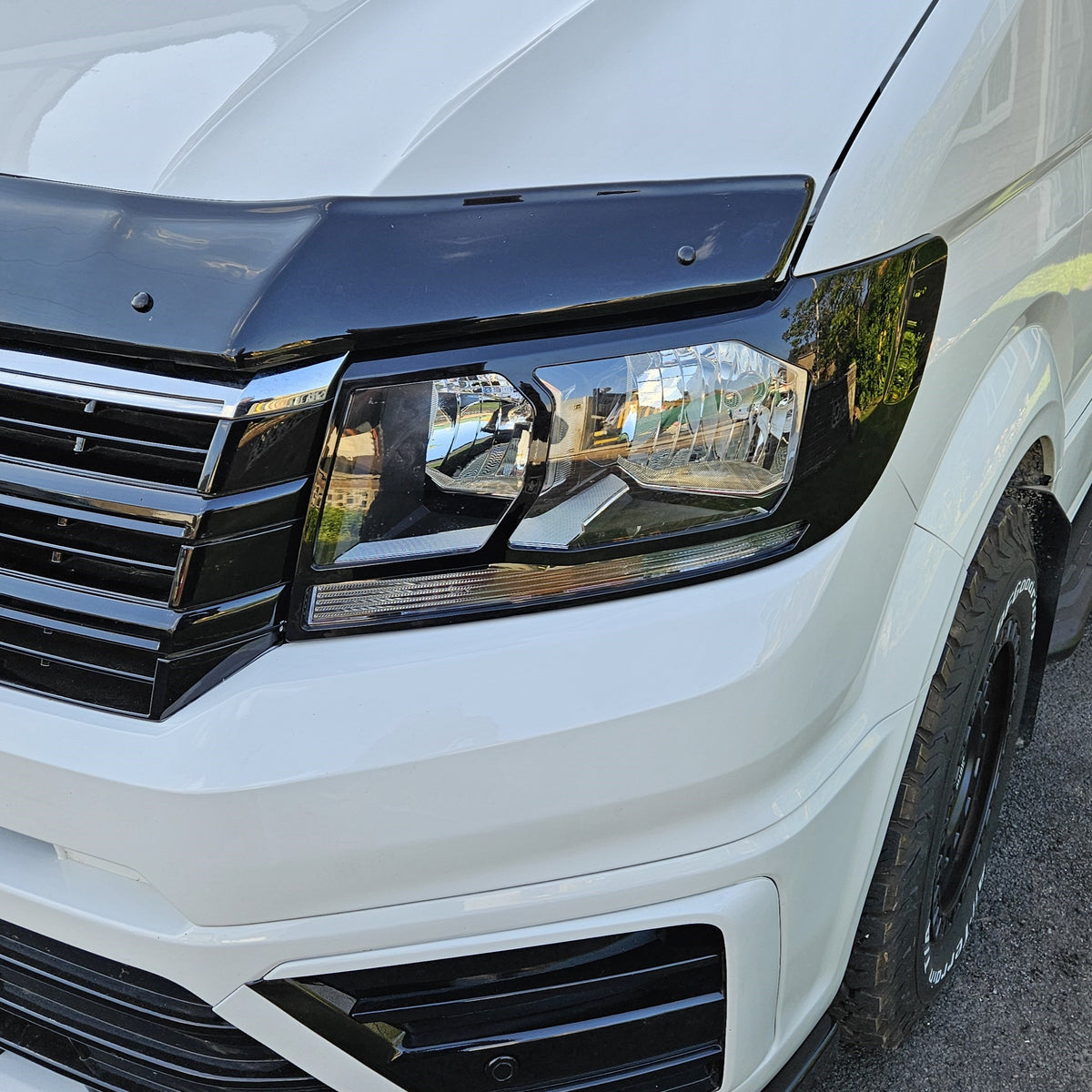 For MAN TGE Headlight Guards – Gloss Black – Premium Protection | Van ...