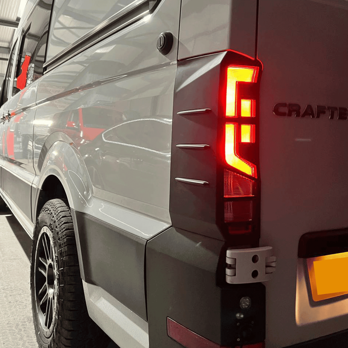 For Volkswagen Crafter Rear Light Guards - Matte Black (2018 Onwards ...