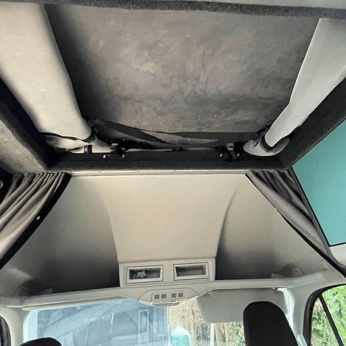For MAN TGE / New Crafter Cab Divider Curtain Kit Campervan Conversion ...